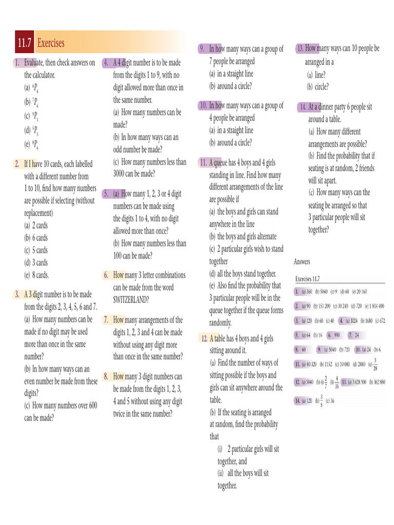 Counting Techniques Worksheet 2 | PDF | Chess | Chess Theory
