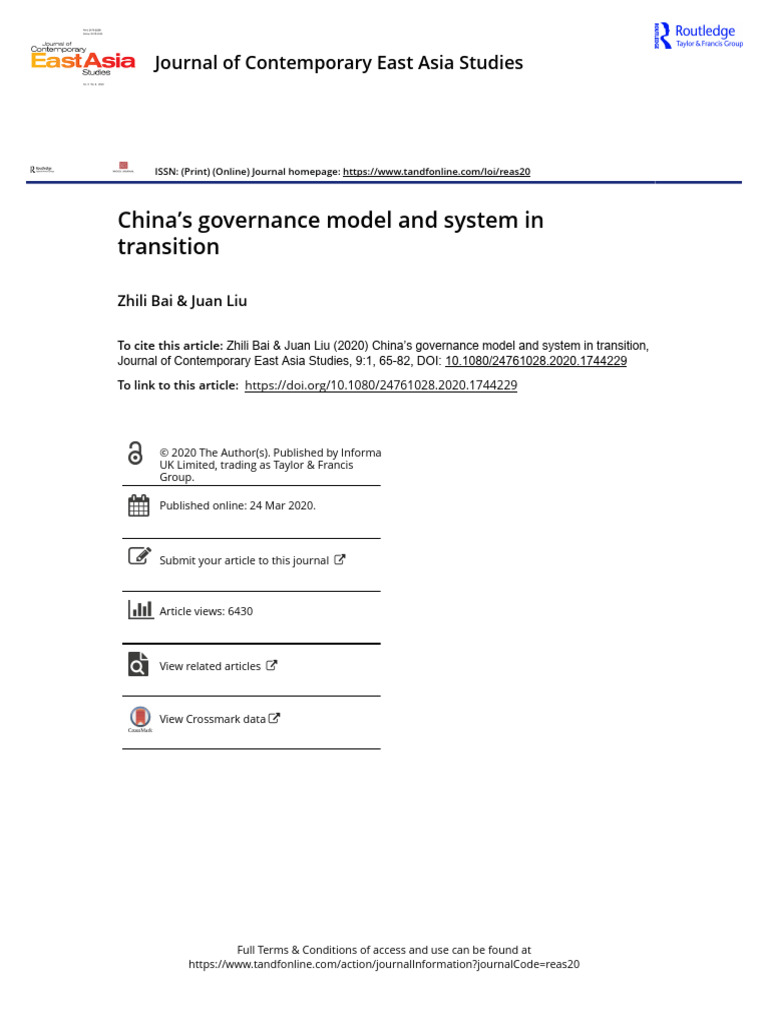 China S Governance Model and System in Transition | PDF | Governance ...