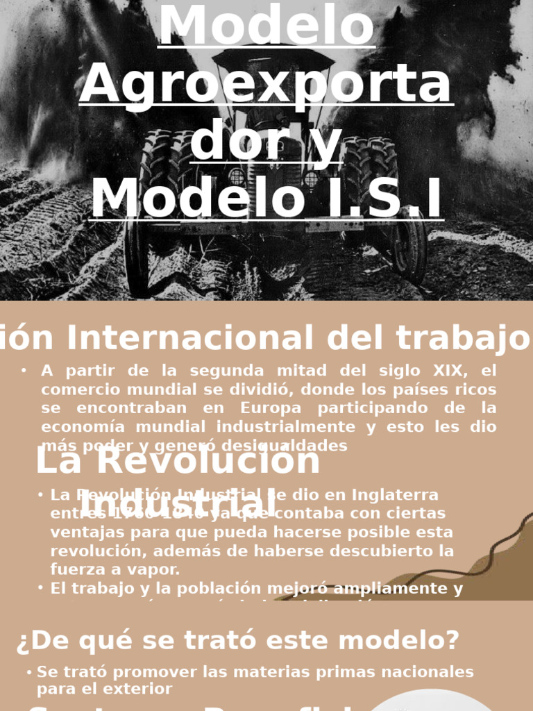 Modelo Agroexportador y Modelo I | PDF