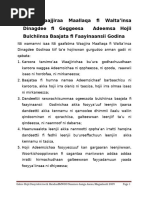 Xalayaa Deeggarsaa | PDF