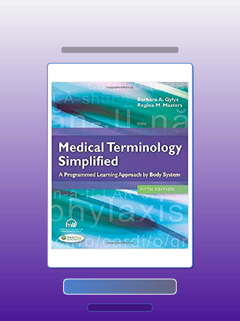 Medical Terminology Simplified A Programmed Learning Approach by Body ...