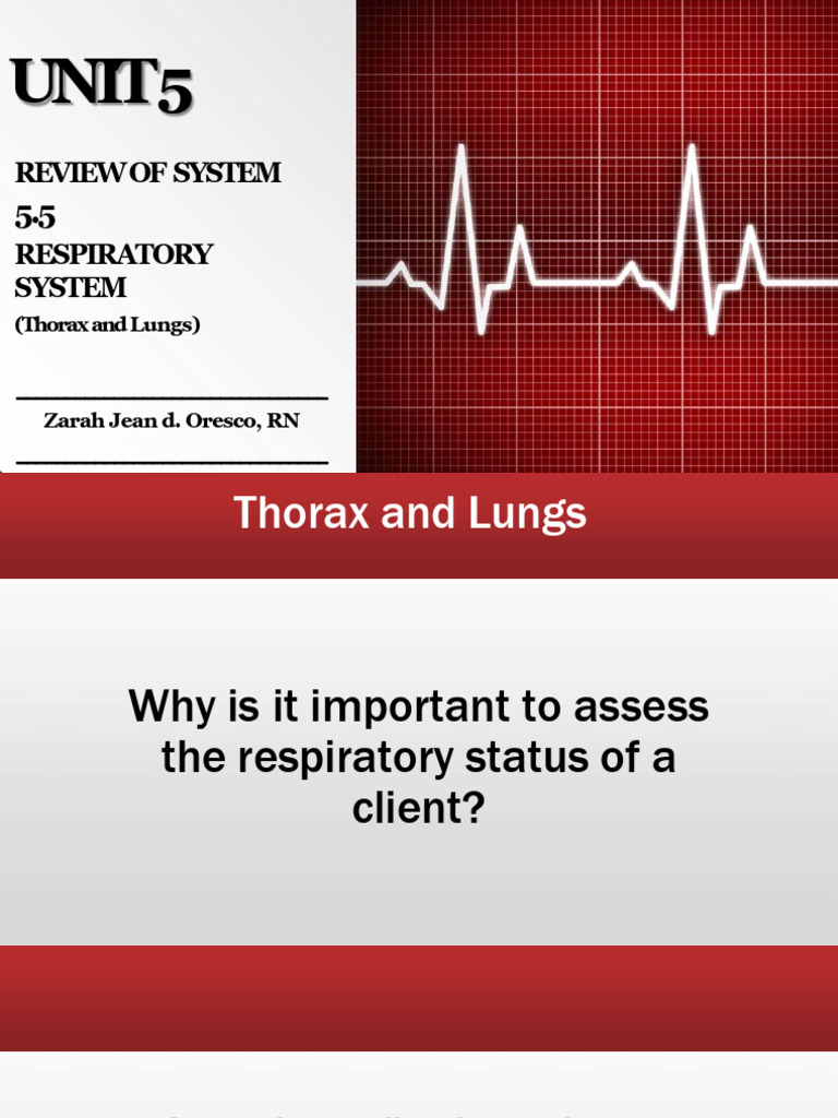 ORESCOpdf Module - 5-Thorax - and - Lungs | PDF | Thorax | Respiratory ...