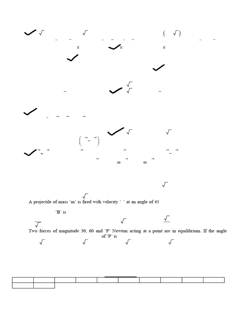 Vectors Worksheet | PDF | Force | Velocity