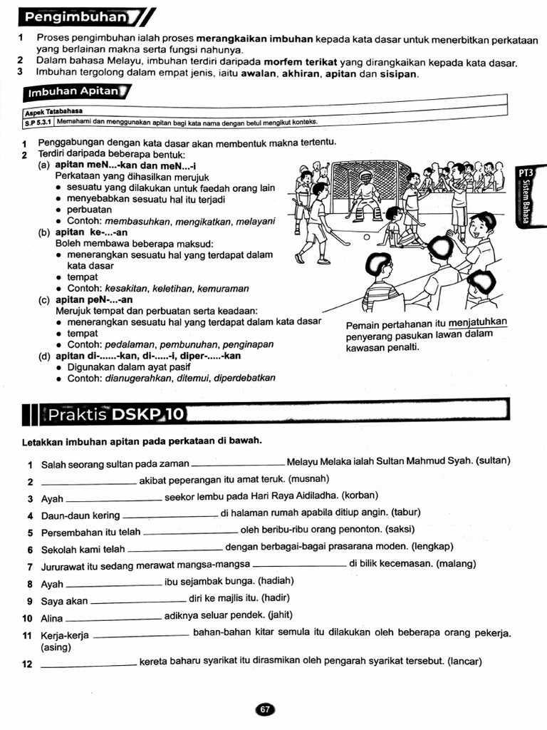 Latihan BK Pengimbuhan | PDF