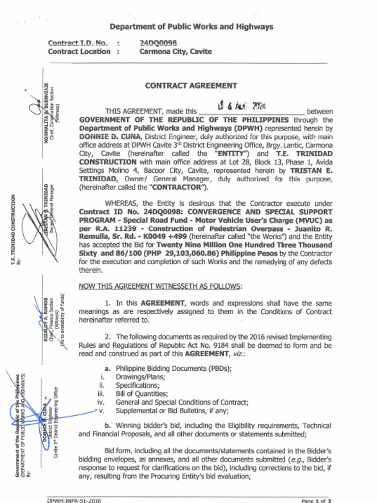 DP 24dq0098 Contract | PDF