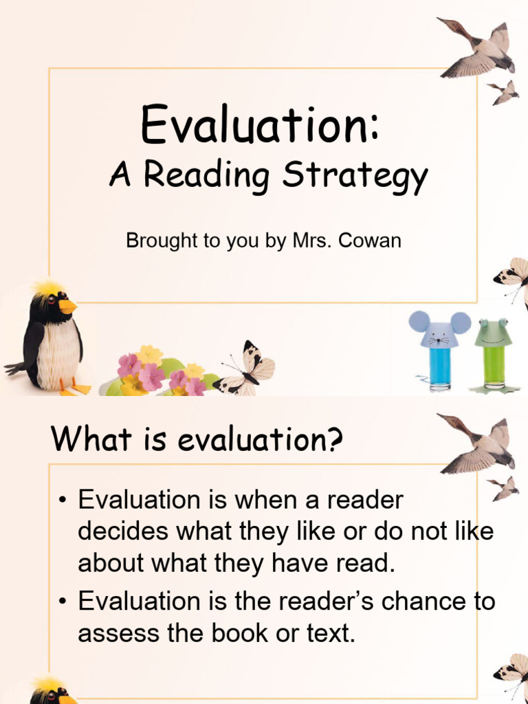 Evaluating Text: A Reader's Guide | PDF
