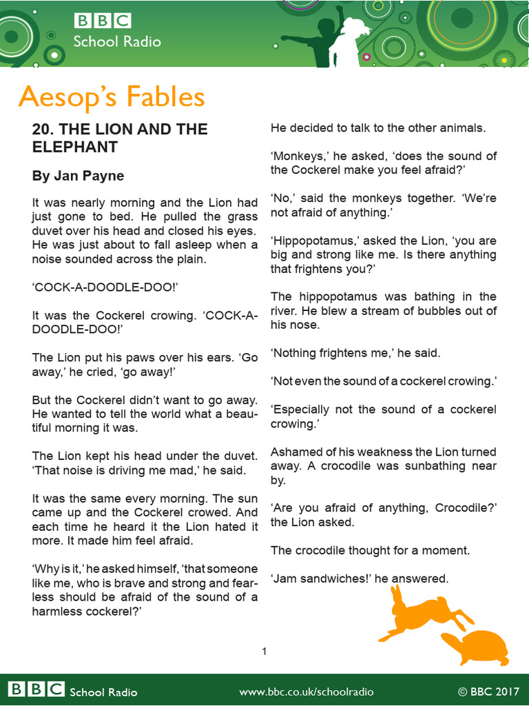 The Lion and The Elephant | PDF