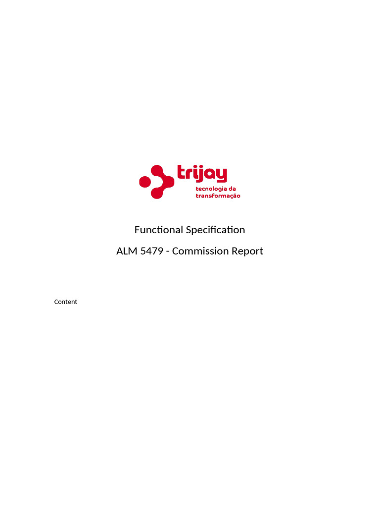 ALM 5479 - Commission Report - v1 | PDF | Computing | Software Engineering