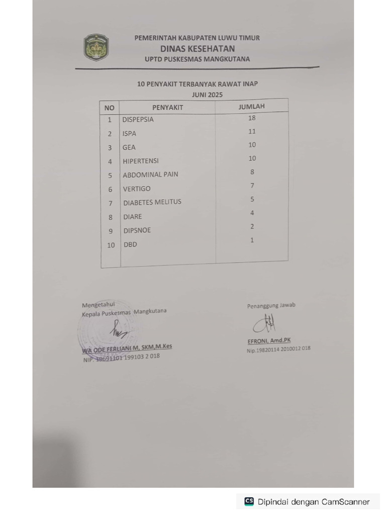 10 Penyakit Terbanyak 06 | PDF