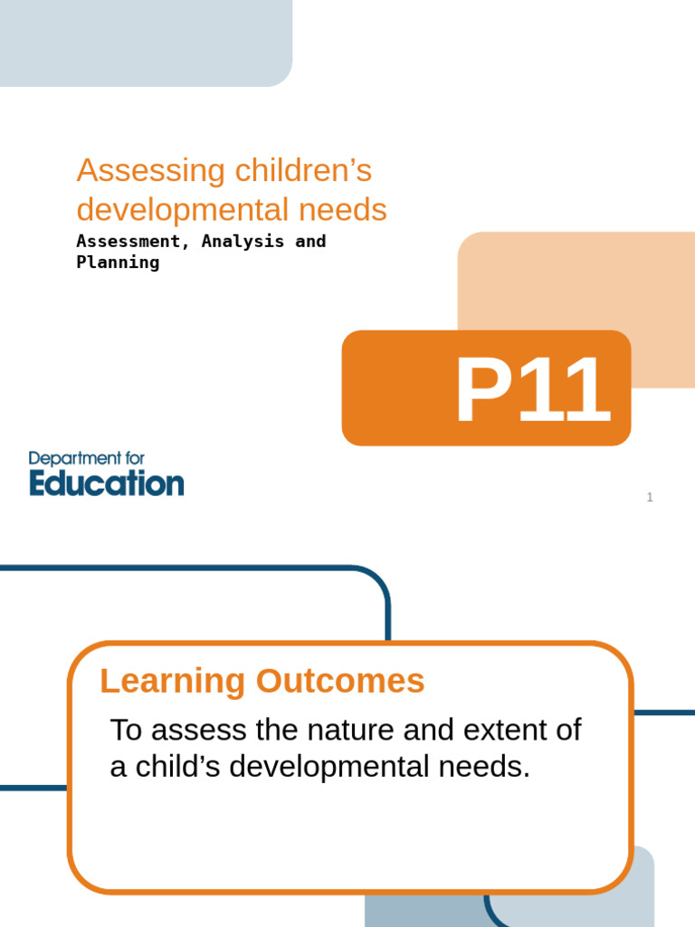 Assessing Children's Developmental Needs | PDF | Child Neglect ...
