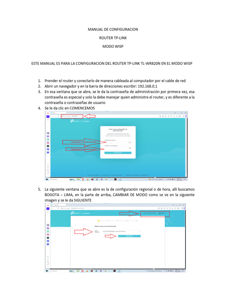 Manual de Configuracion Tp-Link | PDF | Enrutador (Computación) | Contraseña