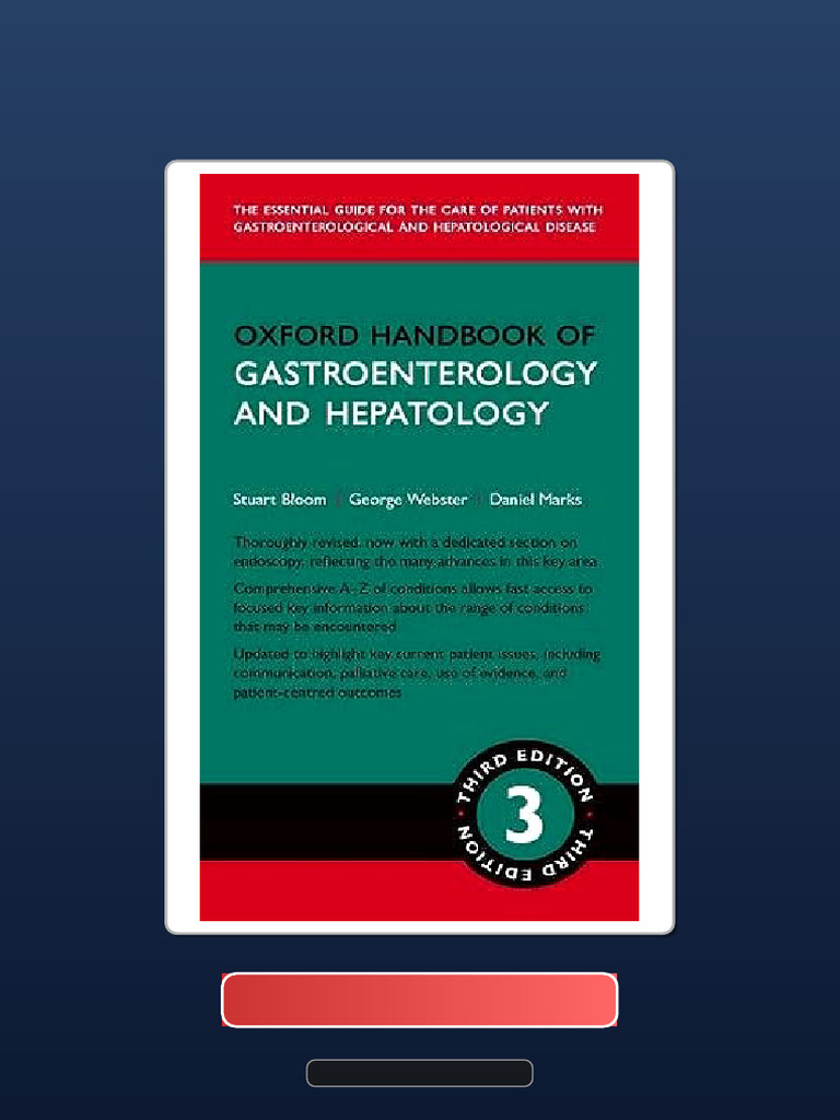 Oxford Handbook of Gastroenterology Hepatology Oxford Medical Handbooks 3rd Edition Stuart Bloom ...