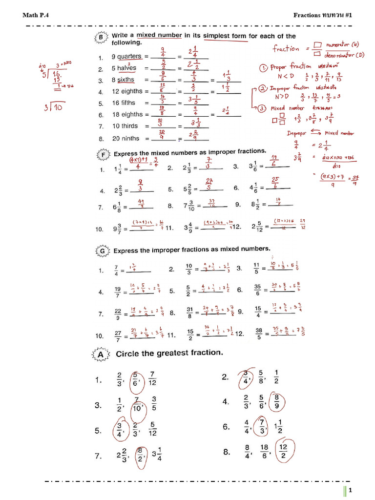 Math P4ep Fraction - 250612 - 222806 | PDF