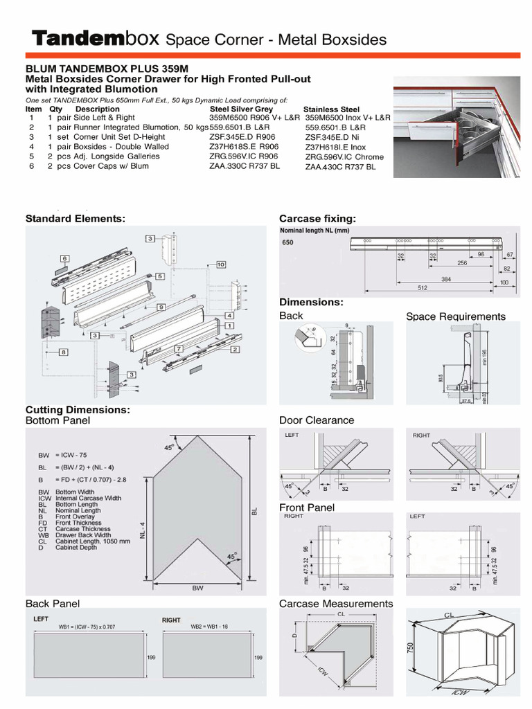 Blum Drawer Adjustment Guide | PDF
