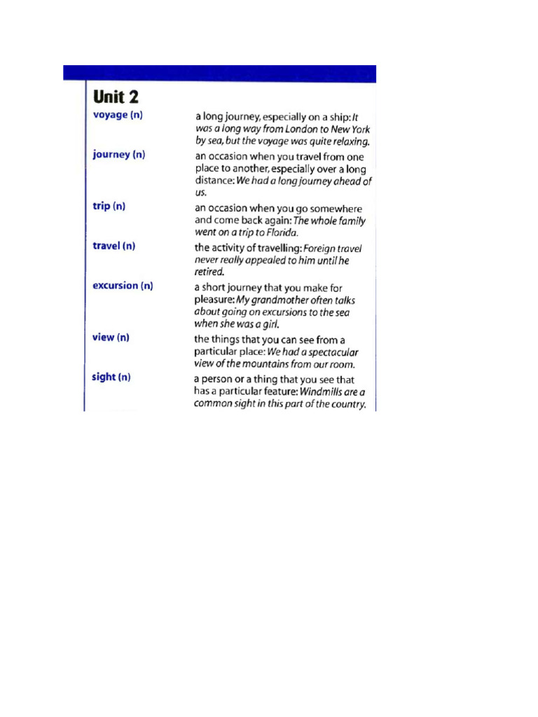 T V NG B2 Unit 2 | PDF