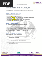 WILL vs. GOING To Worksheet Live Worksheets | PDF