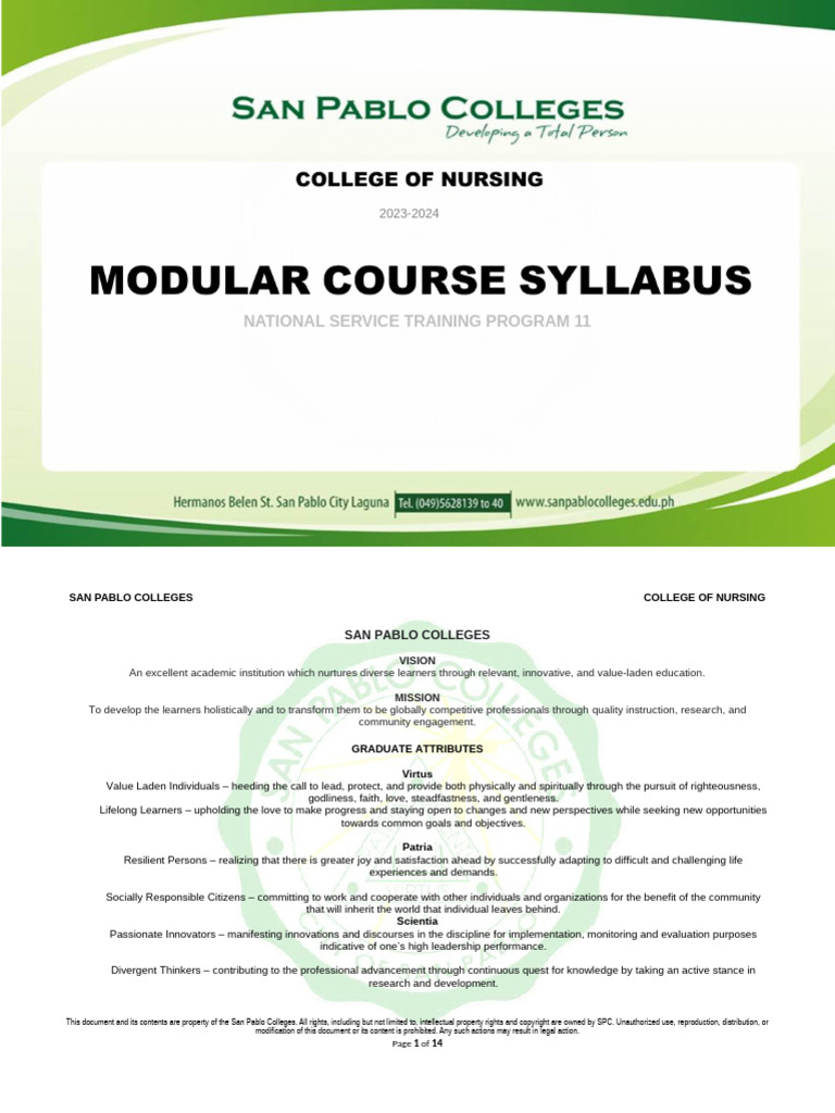 SPC CON MCS 2023 Katigbak Updated | PDF | Nursing | Health Care