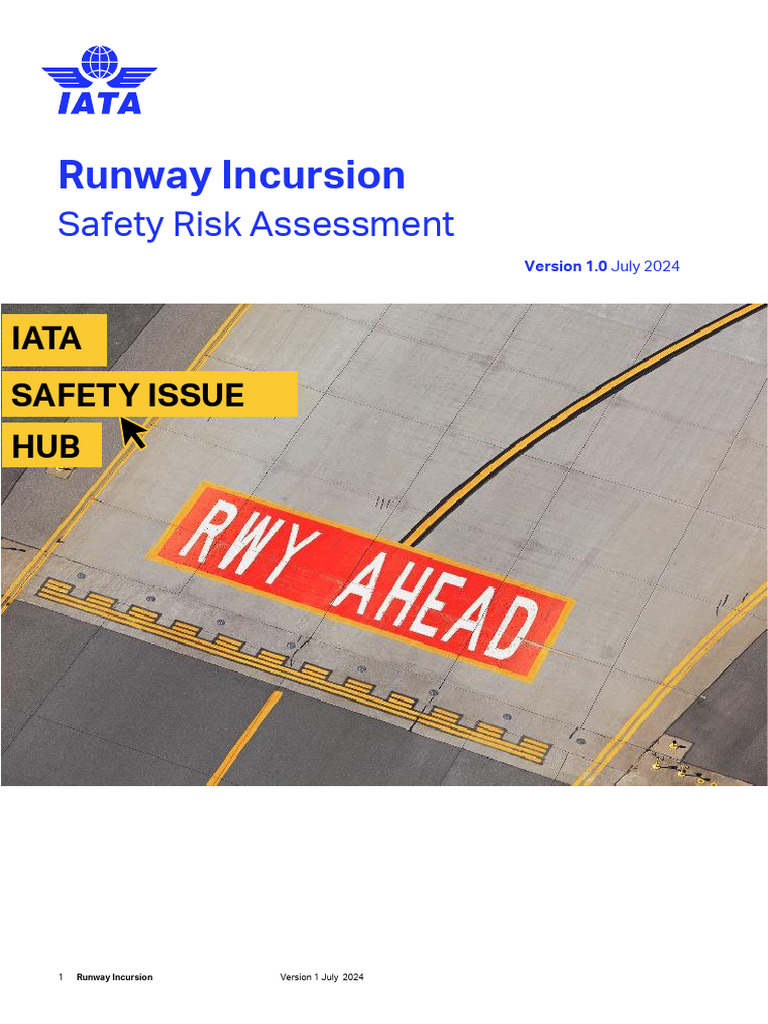Runway Incursion Safety Risk Assessment | PDF | Air Traffic Control | Risk