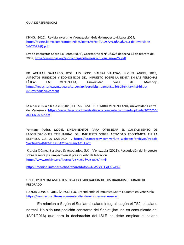 Guia de Referencias | PDF