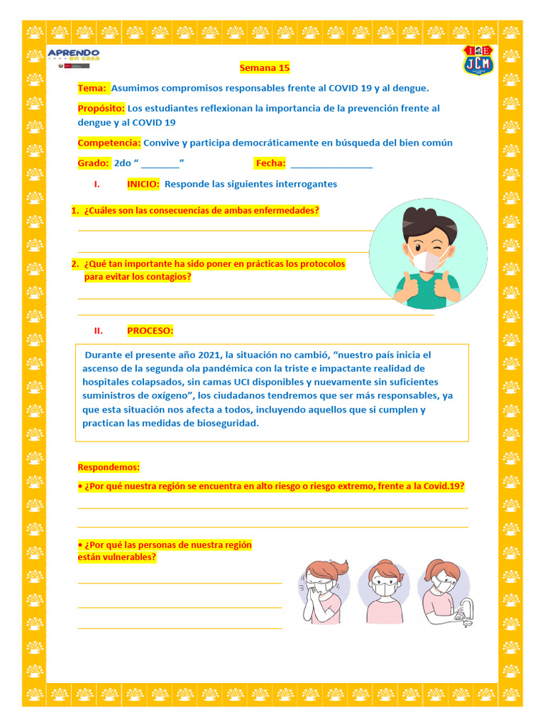 Ficha 1 - 2do - Semana 15 | PDF