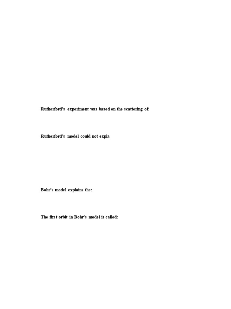 Chapter 2 Structure of Atom | PDF | Atoms | Atomic Nucleus