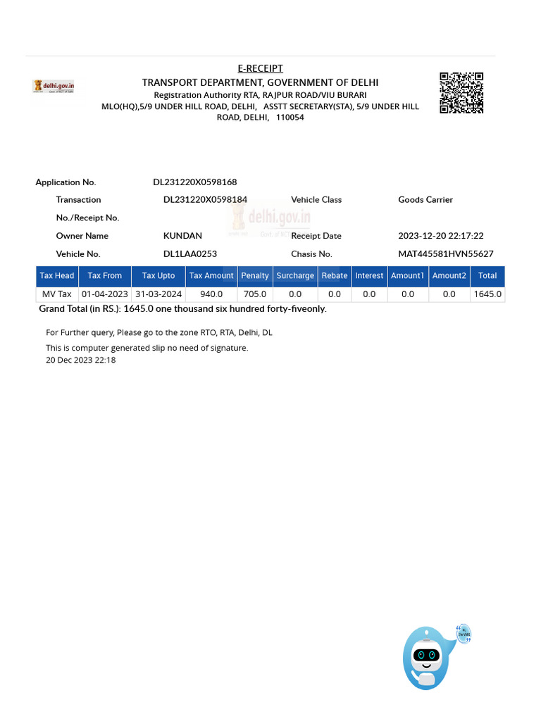 Road Tax | PDF