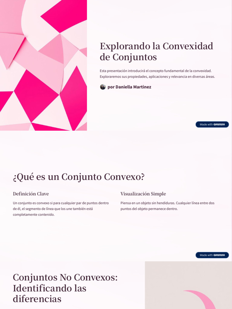 Convexidad de Conjuntos | PDF | Conjunto convexo | Optimización Matemática