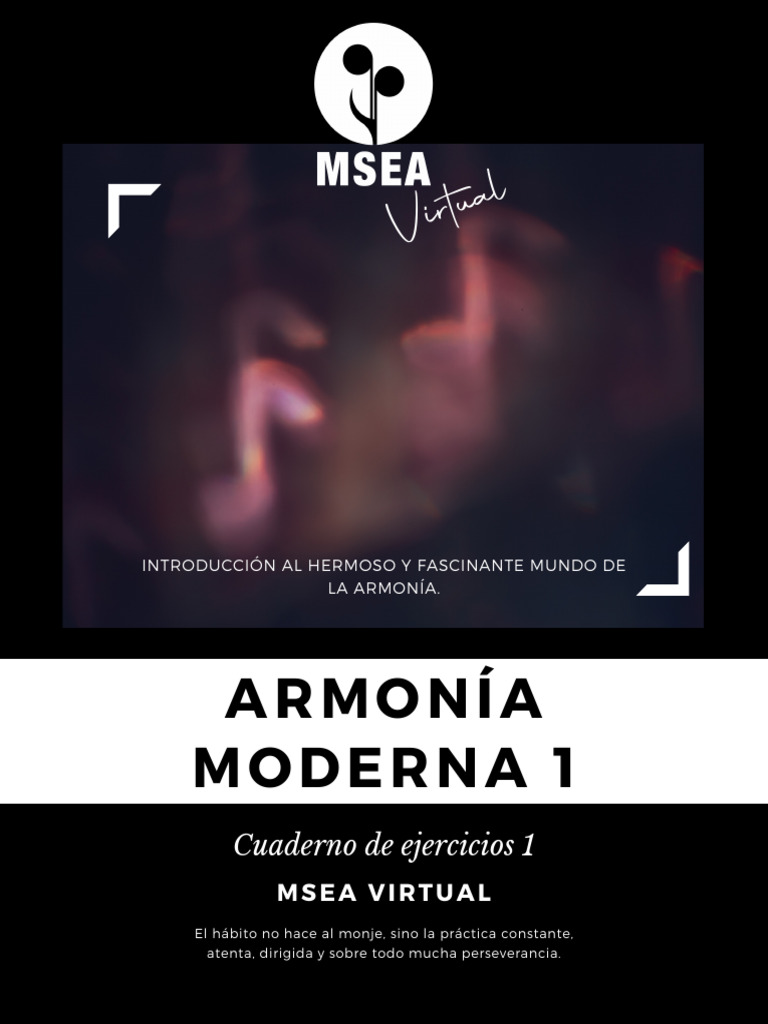Ejercicios de Armonía Musical Moderna | PDF | Escala menor | Escala ...