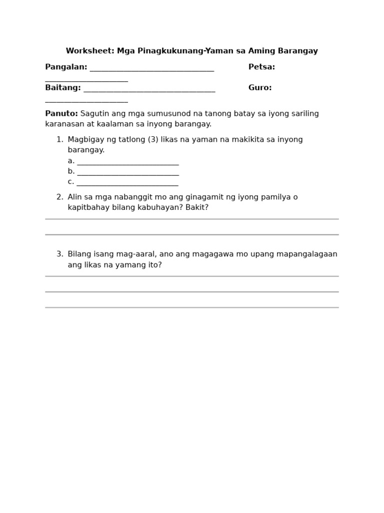 AP4 - Worksheet & Visuals (Localized) | PDF