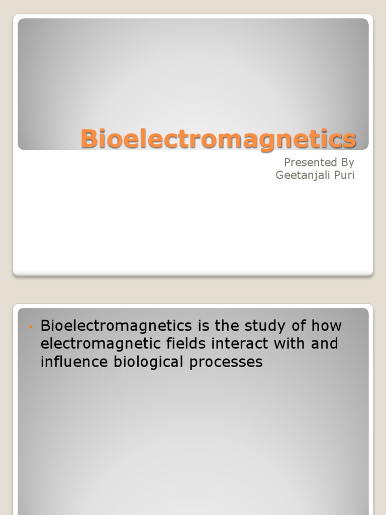 Bio Electromagnetics | PDF | Electromagnetic Radiation | Electromagnetism