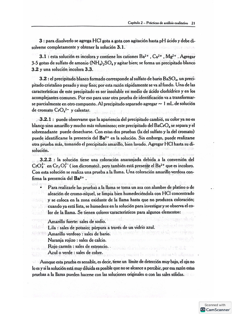 Análisis Químico Cualitativo UNAL (1) - 29 | PDF