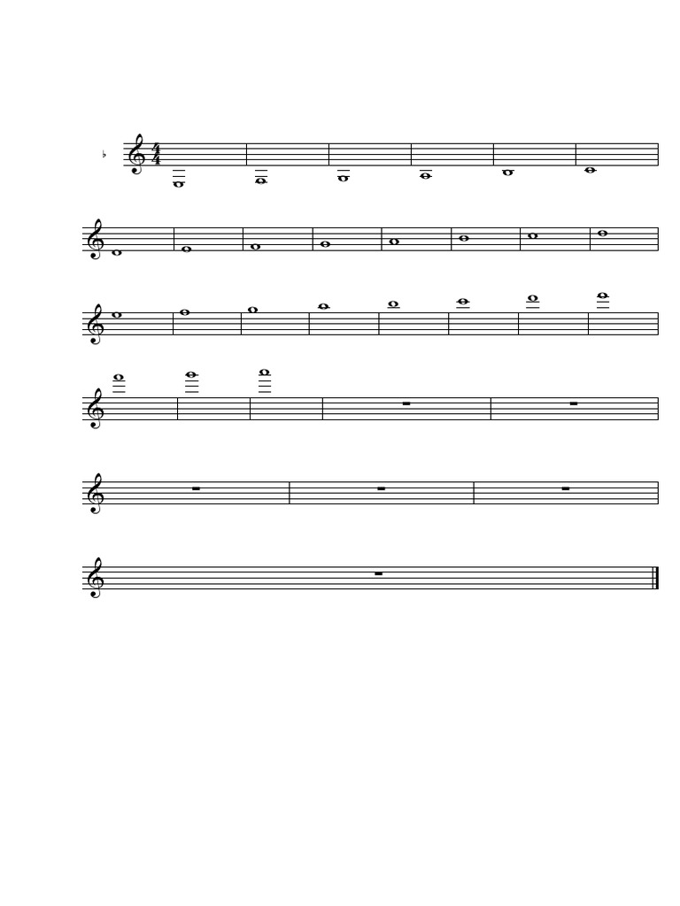 Notas Básicas para Clarinete en Si bemol | PDF