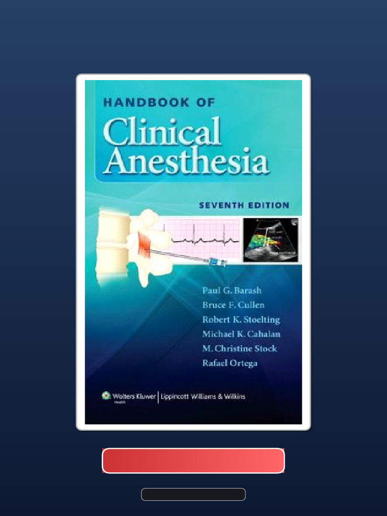 Handbook of Clinical Anesthesia 7th Edition Official Test Bank | PDF ...