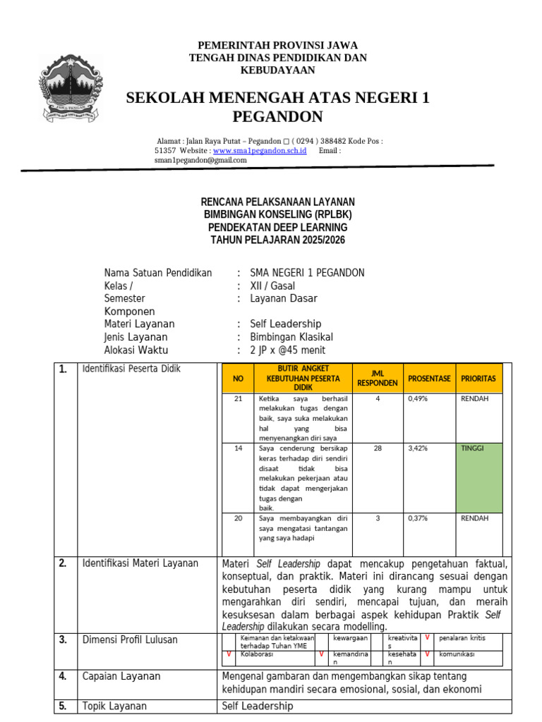 RPLBK Deep Learning untuk SMP 2025/2026 | PDF