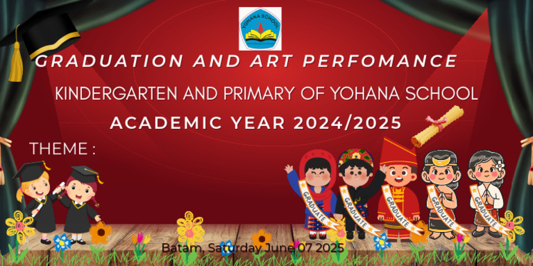 Merah Hijau Modern Banner Spanduk Wisuda Dan Perpisahan Sekolah | PDF