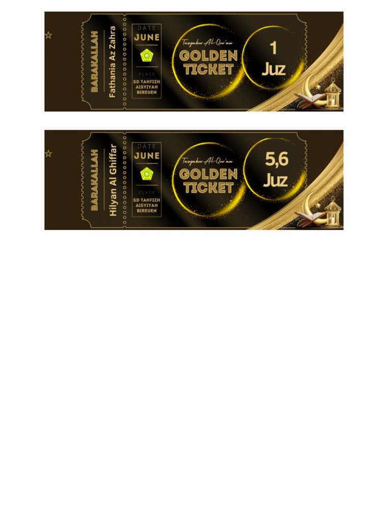 Golden Tiket | PDF