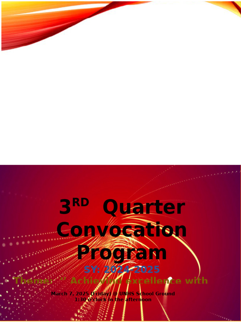 Program 3rd Convocation | PDF