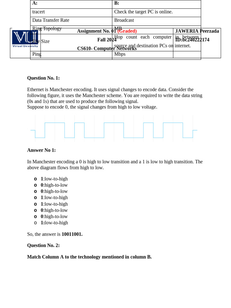 Assignment 1 Solution | PDF