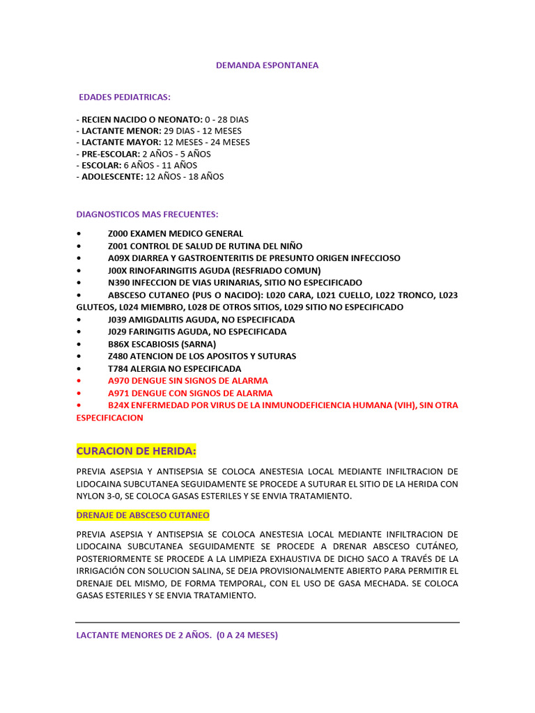 Demanda Espontanea Plantillas | PDF | Examen físico | Hipertensión