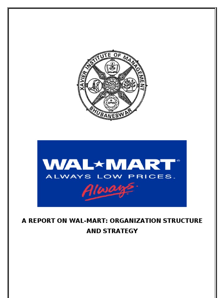 Walmart Organizational Structure Overview | PDF | Walmart | Retail
