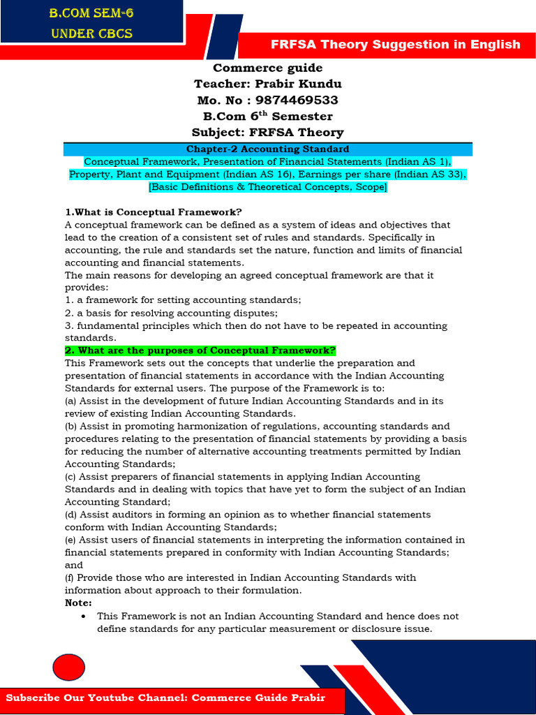 FRFSA Theory Answer in English-2025 | PDF | Earnings Per Share | Going Concern