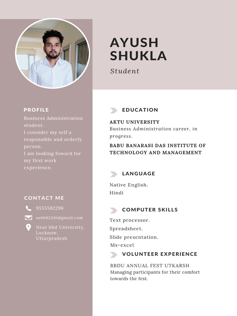 Resume Ayush Shukla | PDF