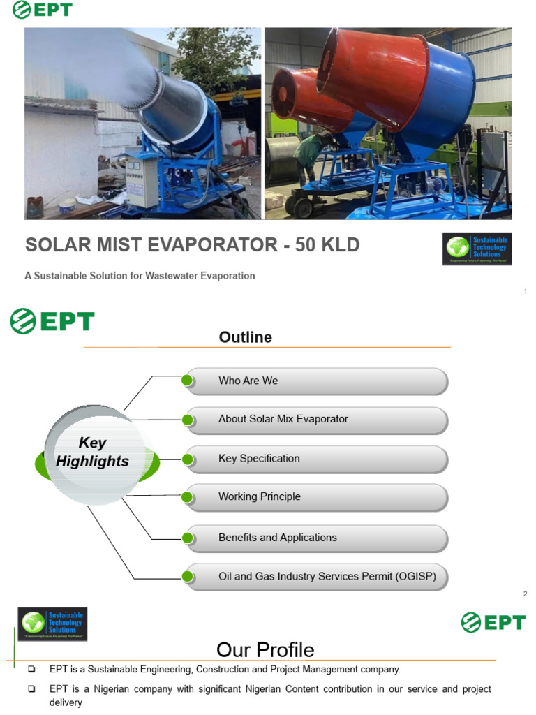 STS FOGGER SYSTEM - Water Atomizer Presentation | PDF | Water