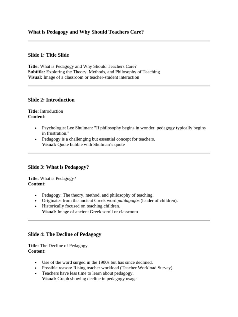 What Is Pedagogy And Why Should Teachers Care Pdf Constructivism