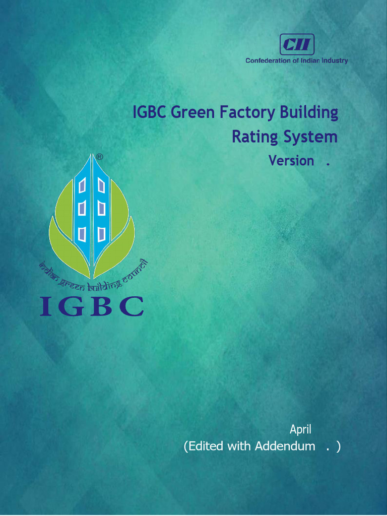 IGBC Green Factory Building (Version 2.0 With First Addendum) April ...