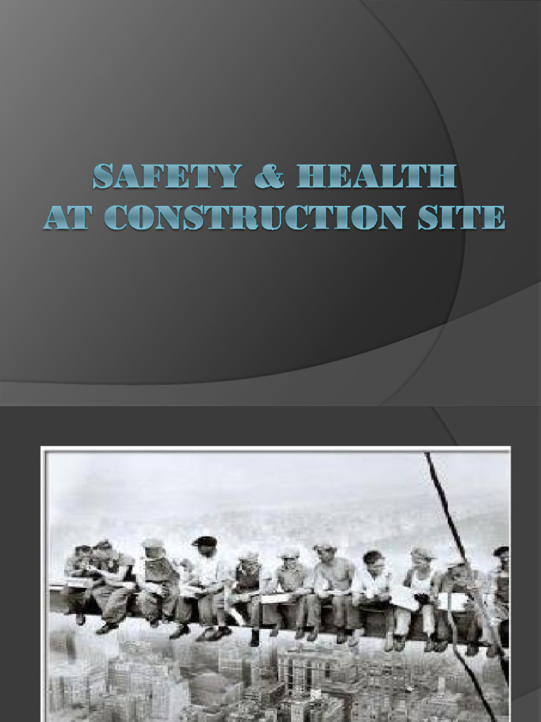 Safety & Health at Construction Site | PDF | Hazards | Occupational ...
