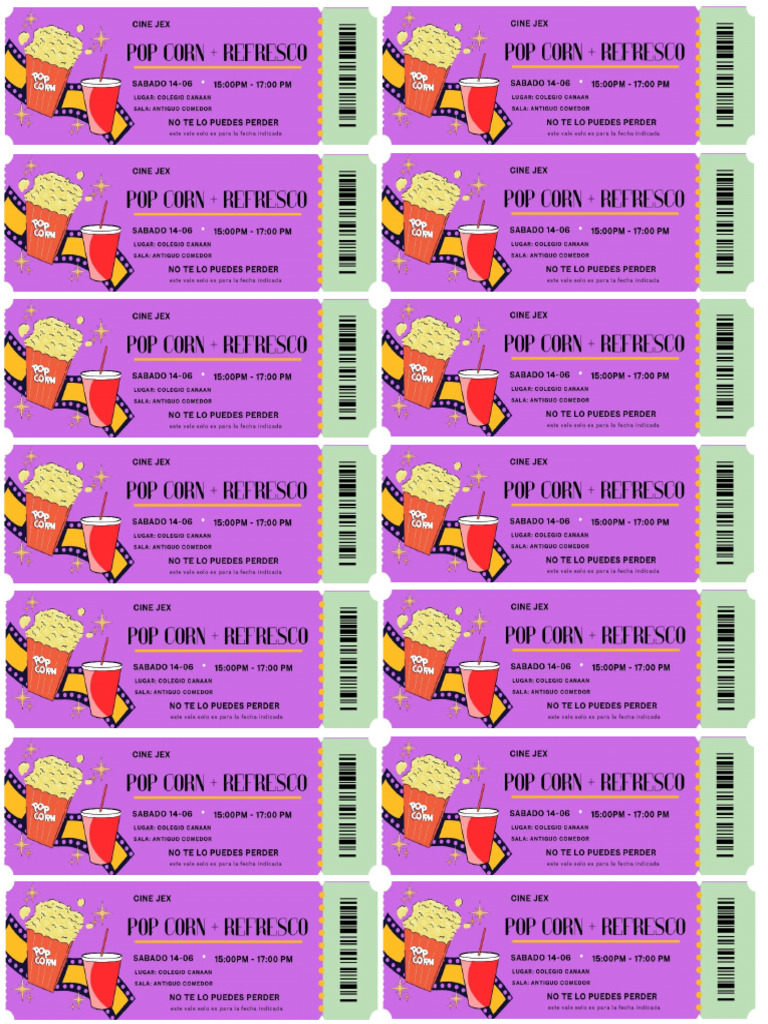 Tikets Pipocas | PDF