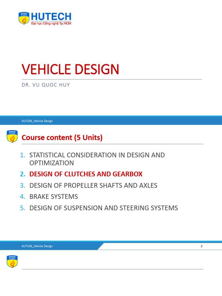AUT106 - Unit 2 - Part 2 - Gearbox | PDF | Manual Transmission | Gear