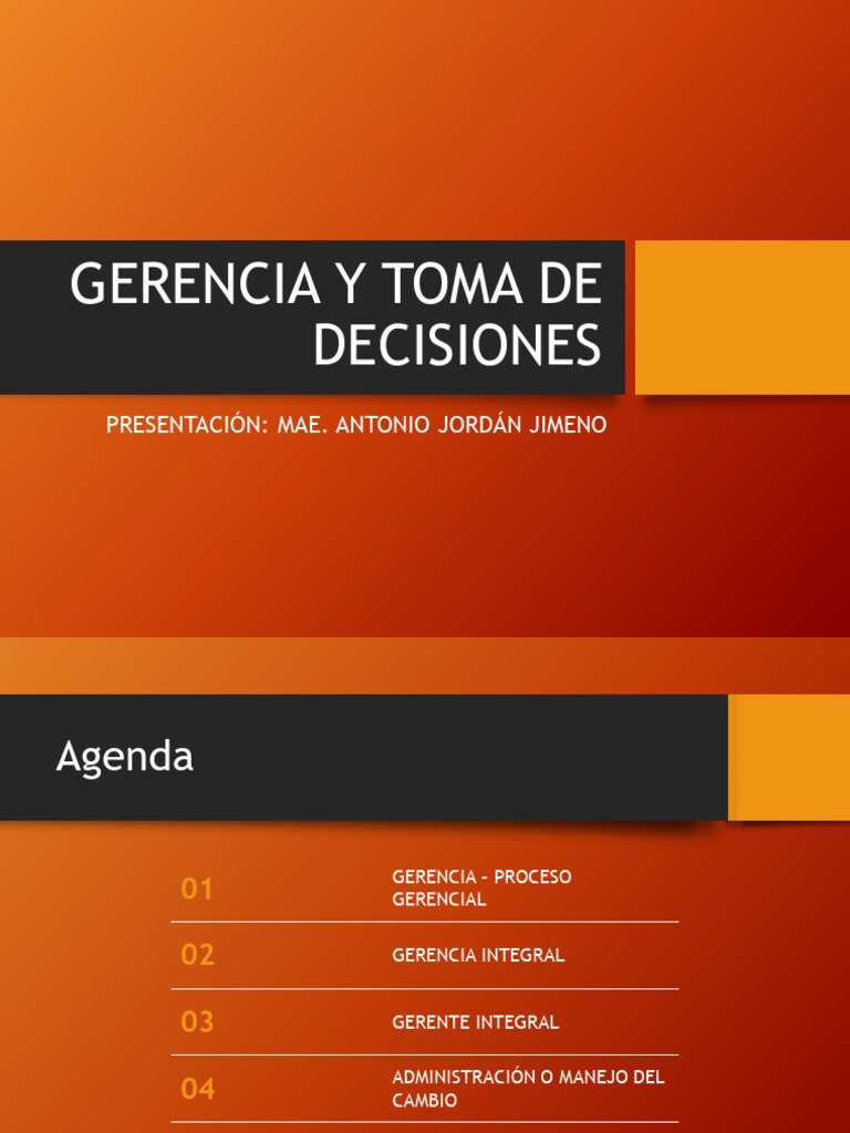 Gerencia, Gerencia Integral y Gerente Integral | PDF | Liderazgo ...