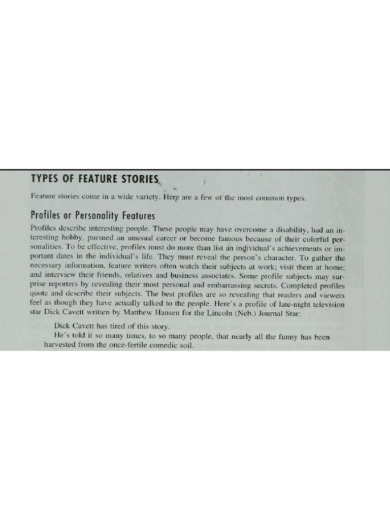 Feature Types ! | PDF